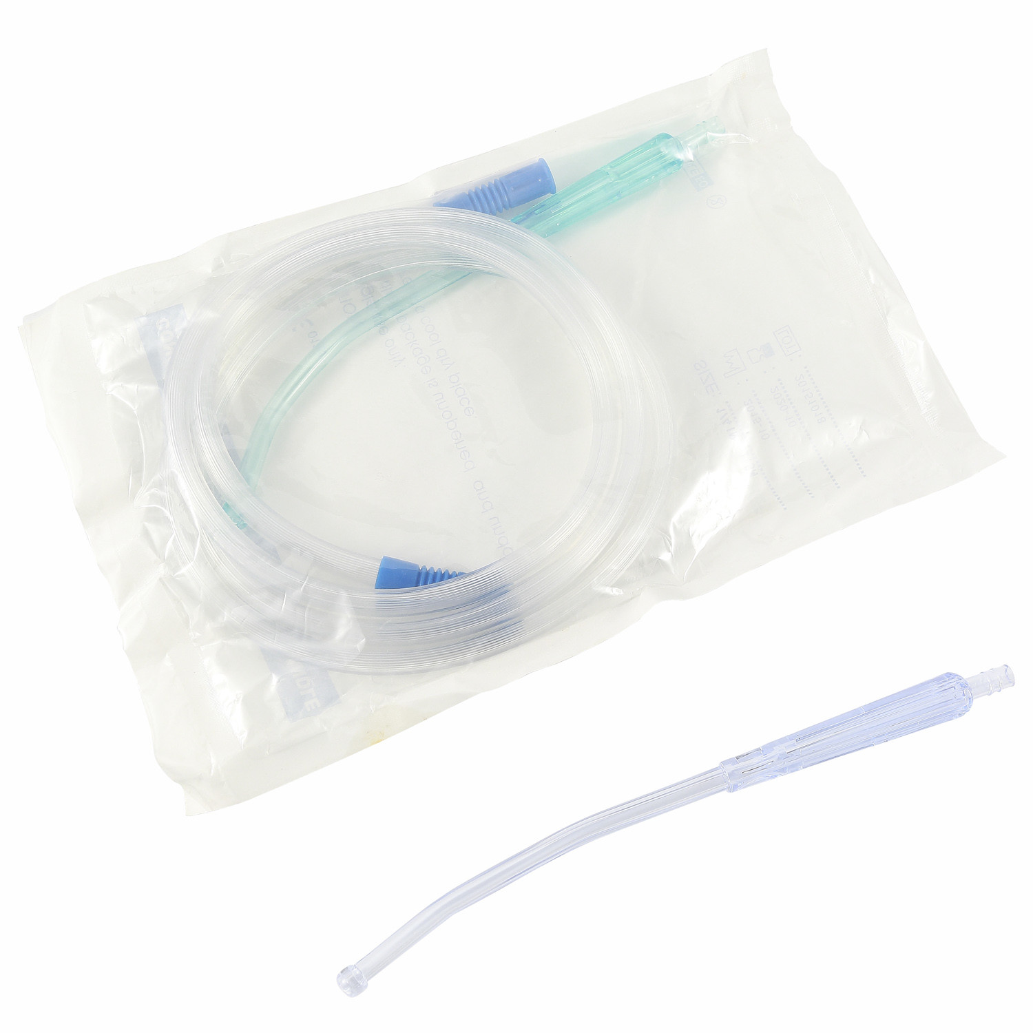 F6-F22 Disposable Catheter Tube Suction Connection Tube With Yankauer ...
