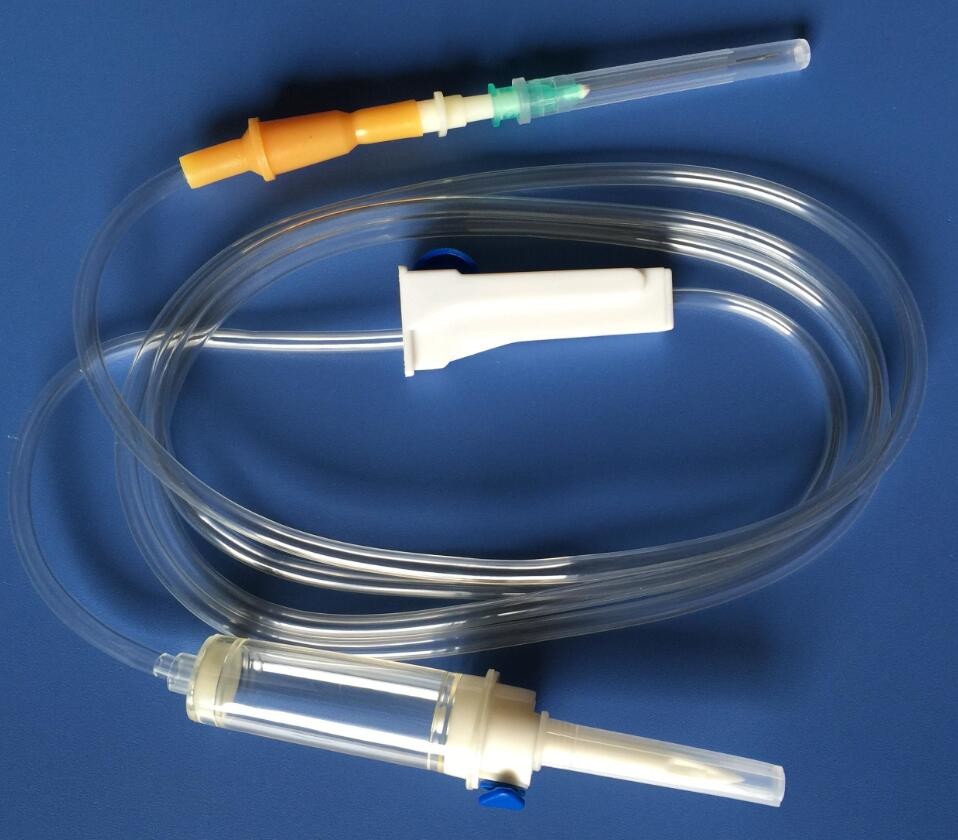 EO Sterilization 10G-34G Needle Gauge Gravity Transfusion Set IV ...
